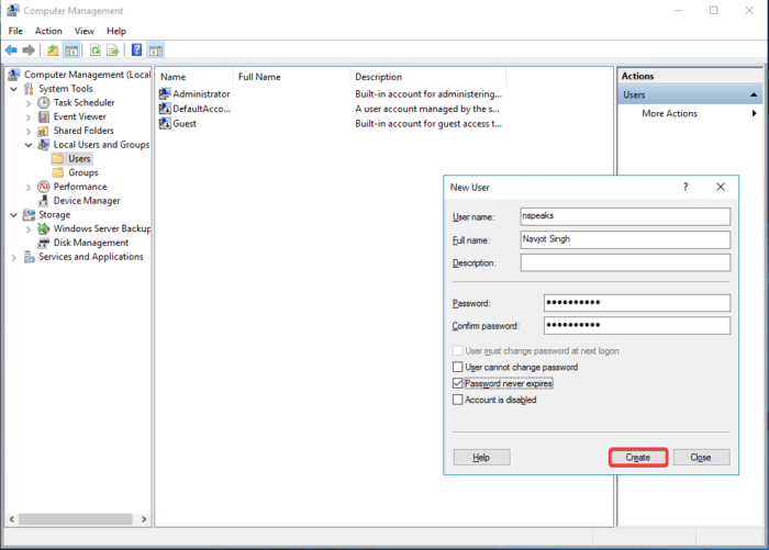 Create A User And Allow Rdp Permission On Windows Server 2016