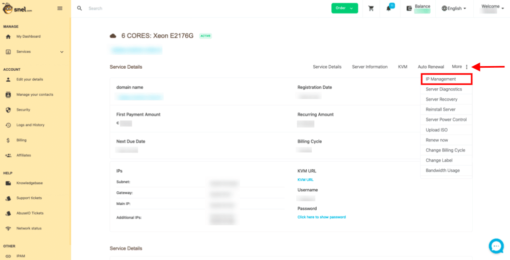 How to configure reverse DNS in our clientarea - Snel.com How to configure reverse DNS in our clientarea - Snel.com