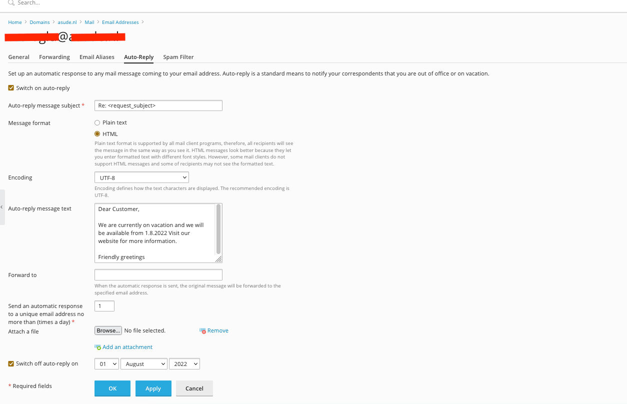 Configure Auto reply E mail Snel configure-auto-reply-e-mail-snel