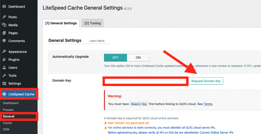 Set up QUIC.cloud CDN on WordPress | Snel.com