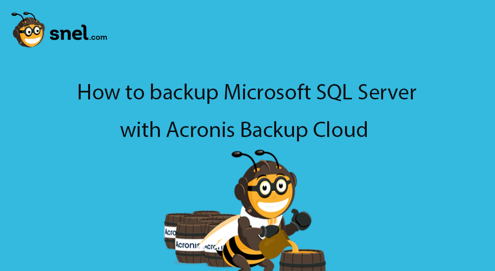 How to backup Microsoft SQL Server with Acronis | Snel.com