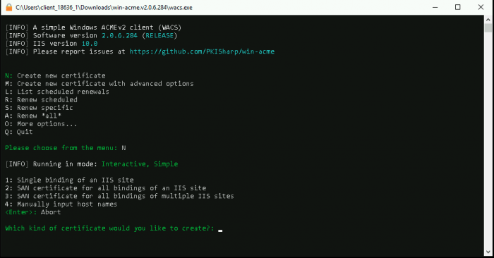 Install Lets Encrypt With Iis On Windows Server 2019 