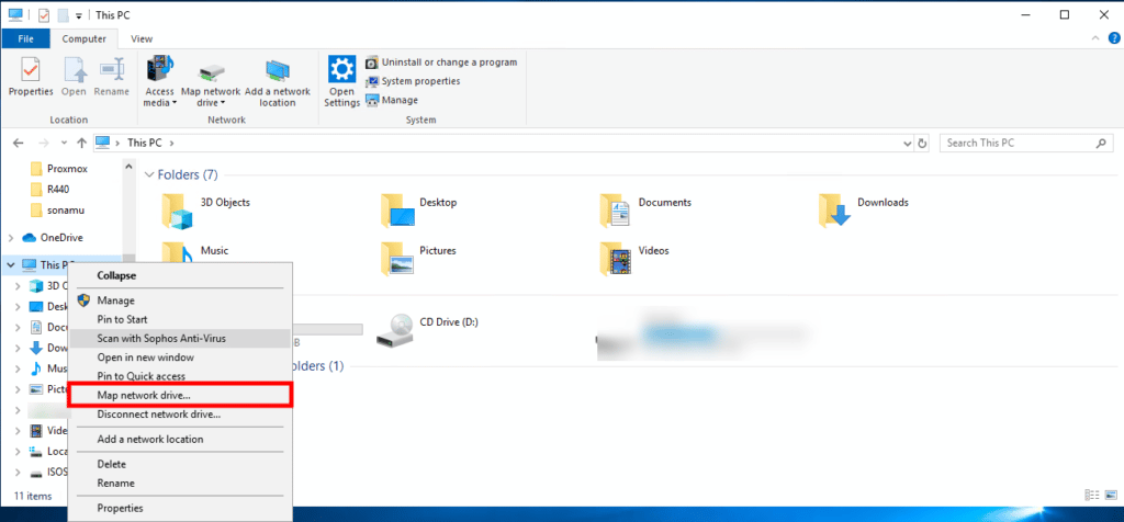 Setup a mapped windows drive using SSH/SFTP