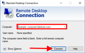 How to connect to your server via RDP on Windows 10 | Snel.com