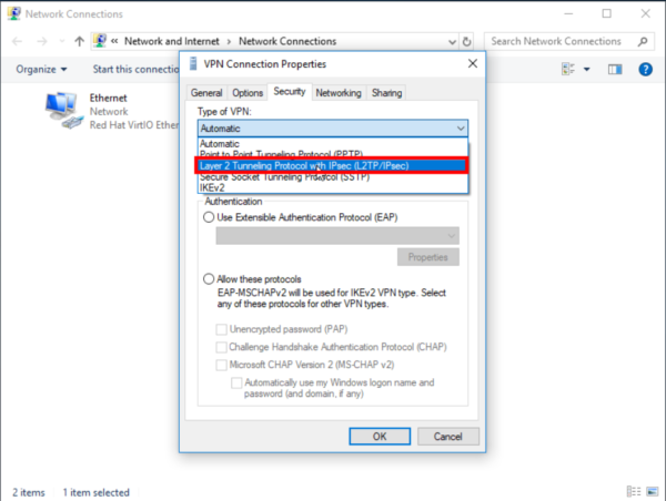 How to connect to an L2TP/IPsec VPN on Windows 10 - Snel.com