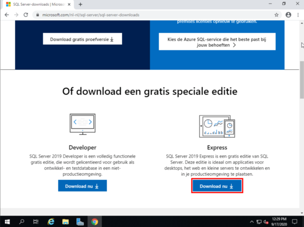 How to install MSSQL Express on Windows Server 2019 | Snel.com