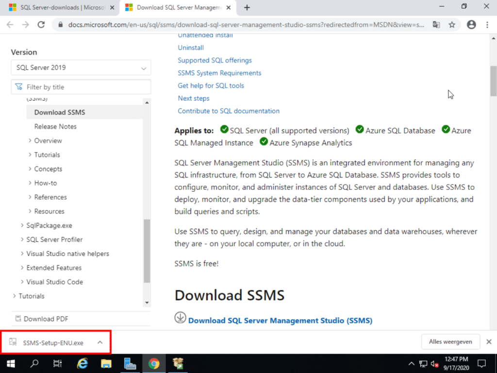 How to install MSSQL Express on Windows Server 2019 | Snel.com