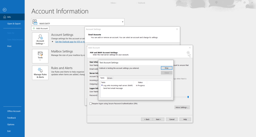 E-mailaccounts toevoegen aan Microsoft Outlook | Snel.com