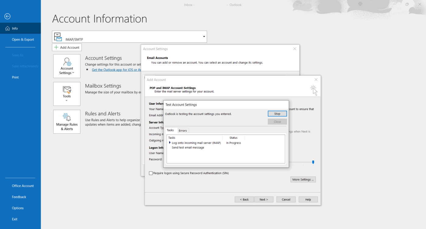 E-mailaccounts toevoegen aan Microsoft Outlook | Snel.com