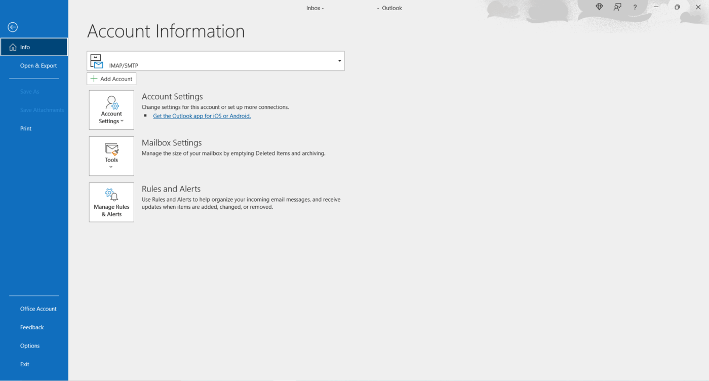 How to Add Email Accounts to Microsoft Outlook | Snel.com